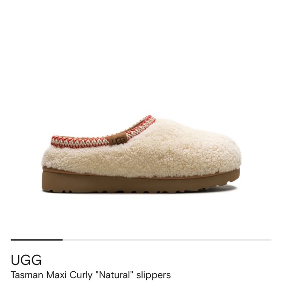 UGG | Shoes | Ugg Tasman Maxi Curly Natural Slippers | Poshmark